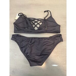 l*space | Swim | New Black L Space Two Piece Swimsuit Bikini Size Large ...